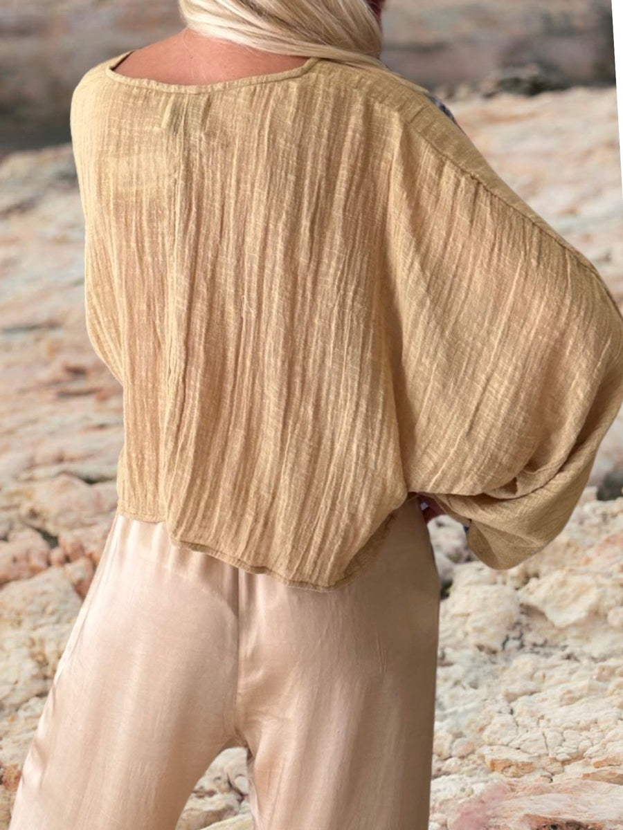 DELILAH MACRAME TOP MANGO MOJITO – hanamer